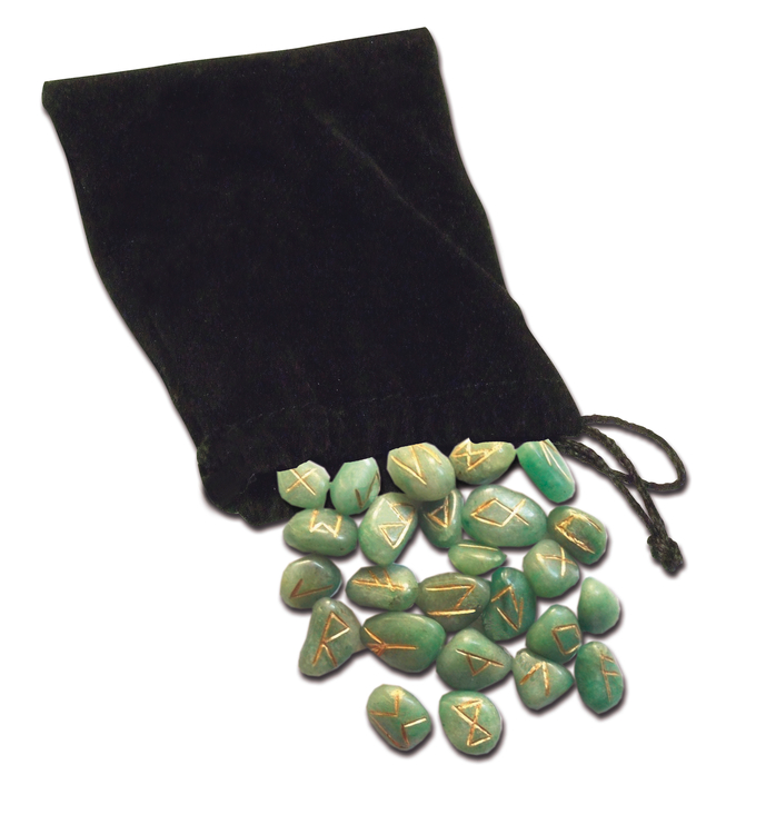 Green Aventurine Runes – Stardust Salem