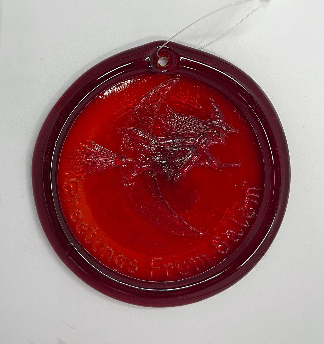 Red Glass Suncatcher – Stardust Salem